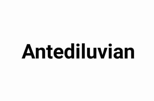 Antediluvian_百度百科