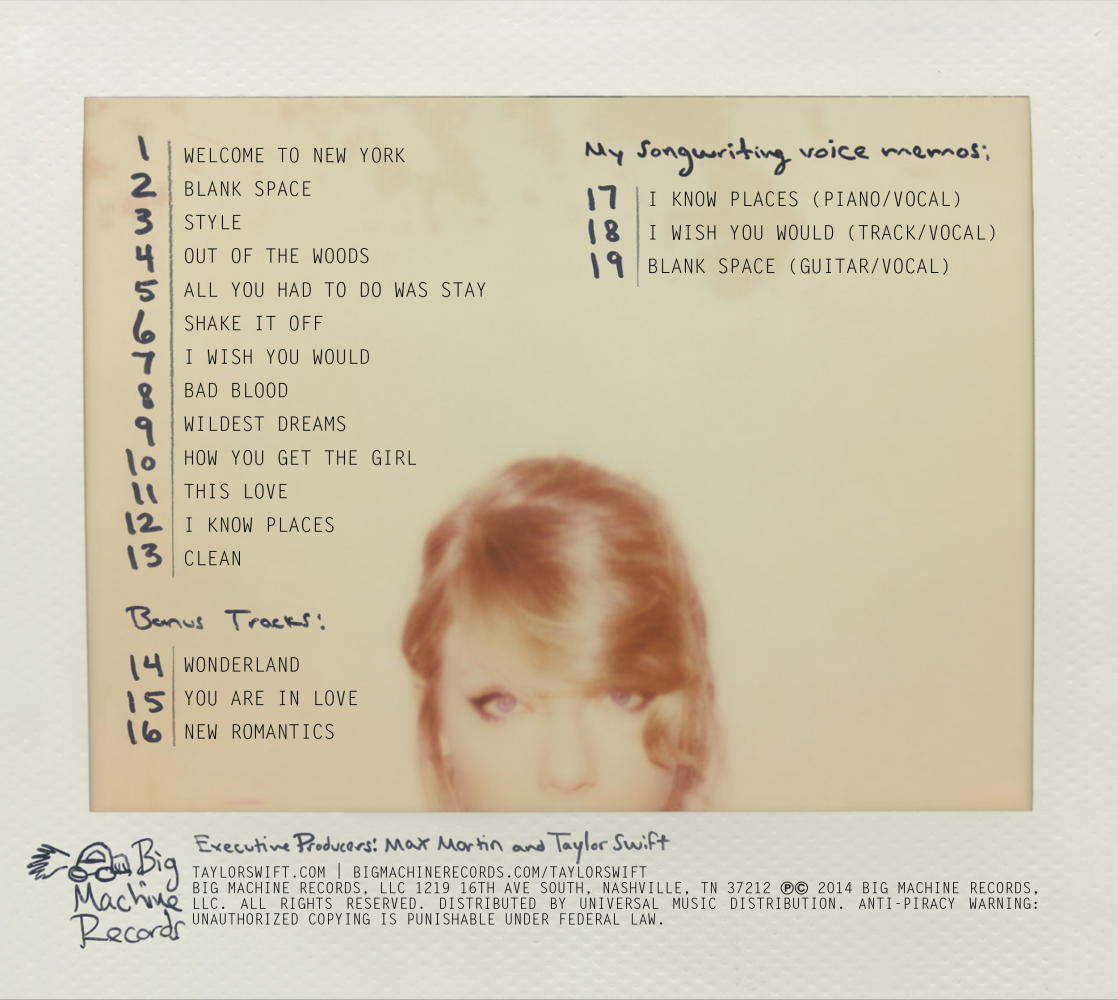 1989（2014年泰勒·斯威夫特发行的音乐专辑）_百度百科