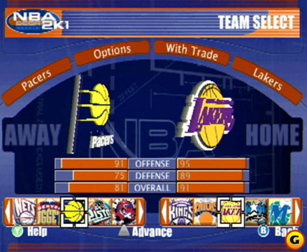 NBA 2K1_百度百科