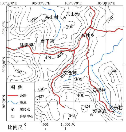 等高线地形图_百度百科