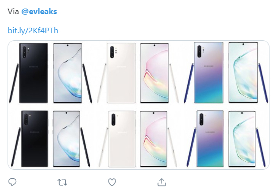 三星Galaxy Note 10首发三配色曝光，你pick哪一款？_百科TA说