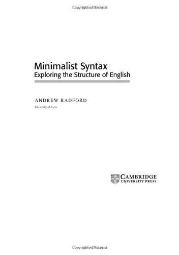 Minimalist Syntax_百度百科