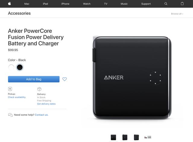 历史性的一刻！Anker首款产品上架美国苹果官网_百科TA说