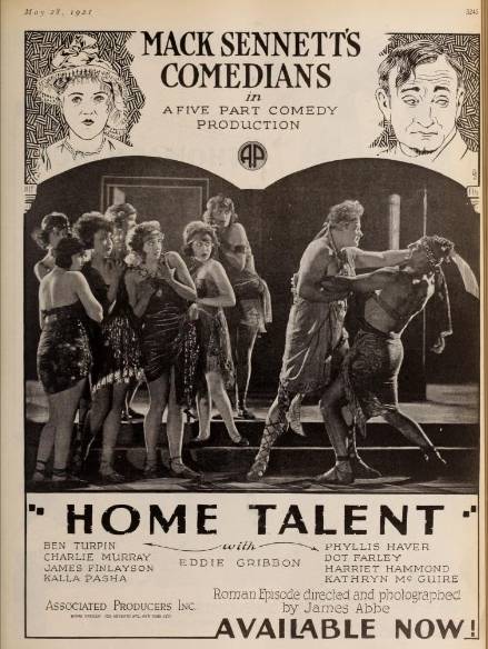 Home Talent（美国1921年Mack Sennett,James E. Abbe执导的电影）_百度百科