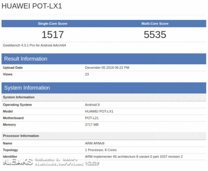 华为新机P Smart 2019跑分曝光：搭载麒麟710处理器_百科TA说