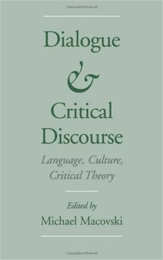 Dialogue and Critical Discourse_百度百科