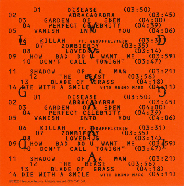 MAYHEM（2025年Lady Gaga发行的音乐专辑）_百度百科