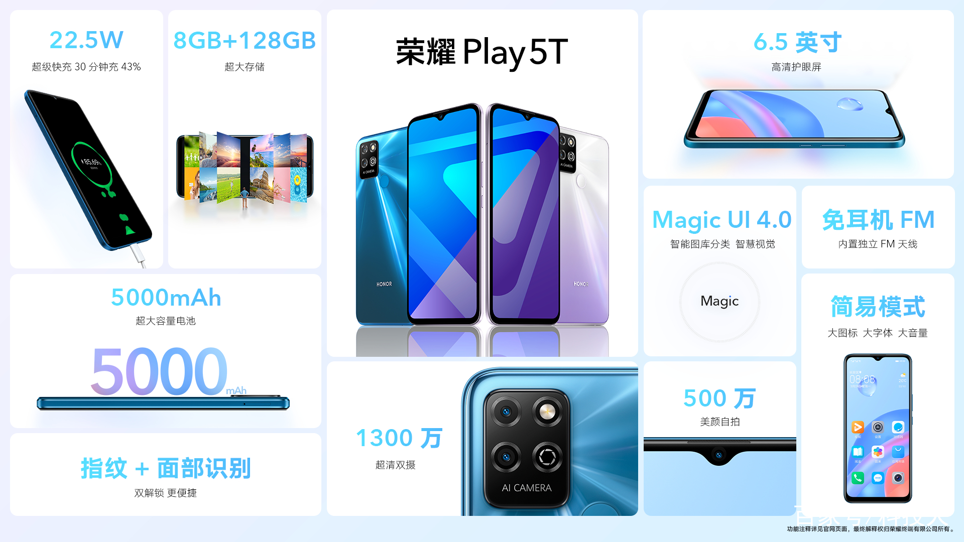荣耀Play5正式发布：179g超轻机身，支持66W快充，起售价2099元_百科TA说