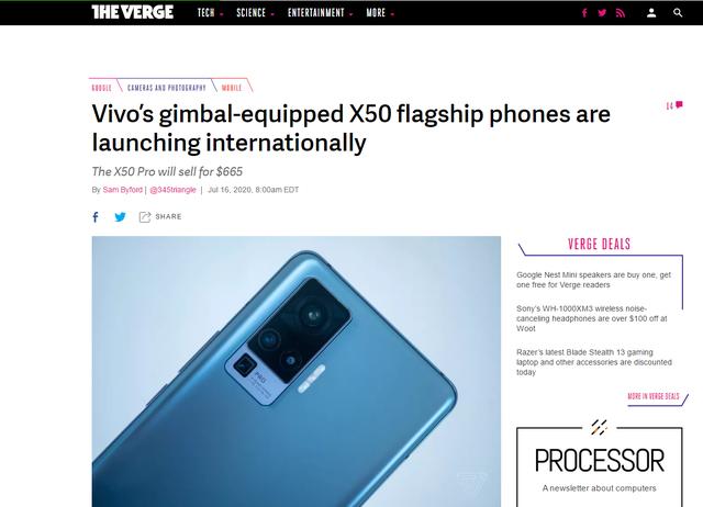 目前拍照最好的手机——vivo X50 Pro，获国外权威媒体高度称赞_百科TA说