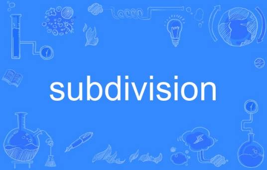 subdivision（英语单词）_百度百科
