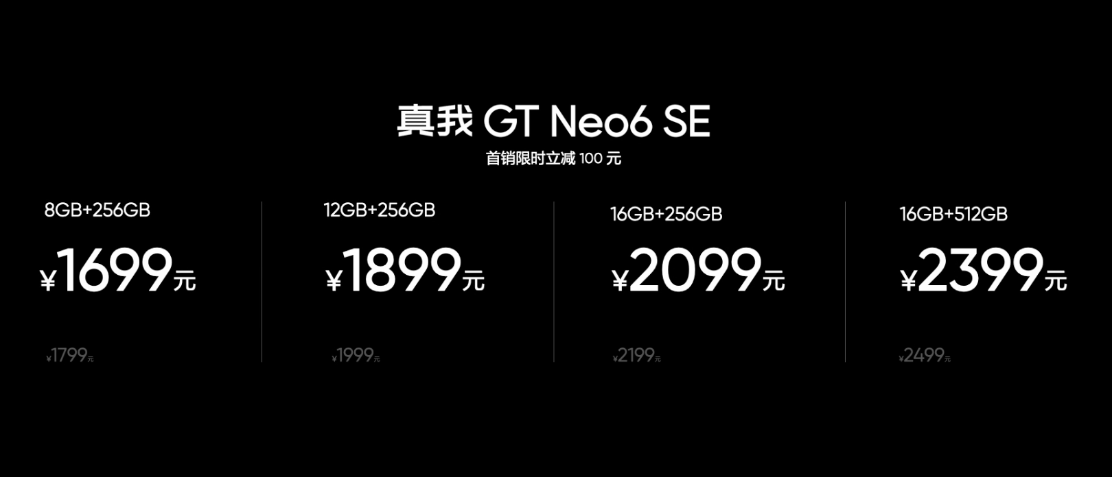 1699元！真我GT Neo6 SE登场：屏幕亮度卷翻了_百科TA说
