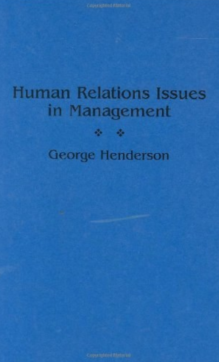 Human Relations Issues in Management_百度百科
