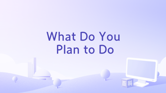 What Do You Plan to Do_百度百科