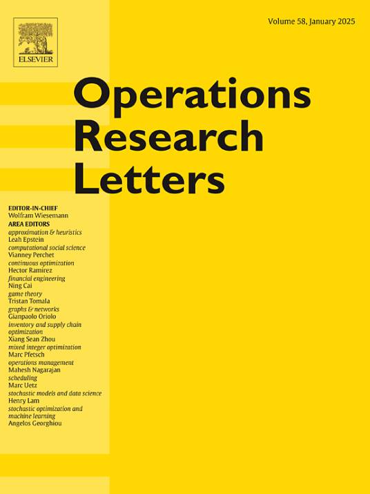 Operations Research Letters_百度百科