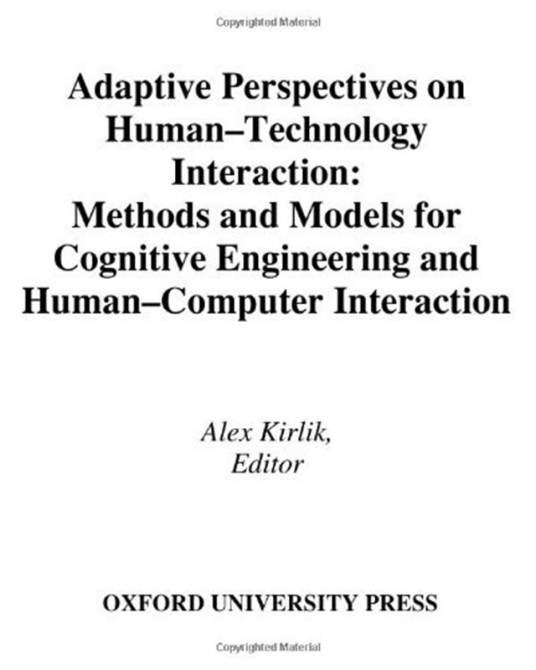 Adaptive Perspectives on Human-technology Interaction_百度百科