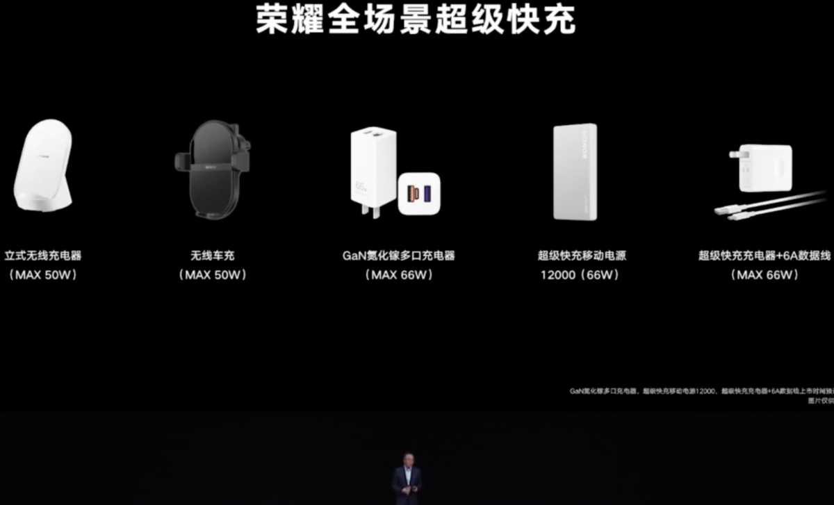 独立后首款荣耀V40发布，并带来66W多口氮化镓充电器等产品_百科TA说