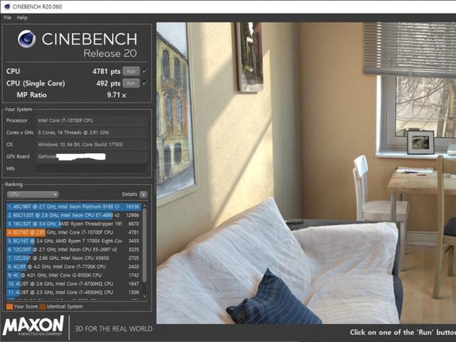 英特尔酷睿i7-10700F处理器Cinebench R20跑分曝光_百科TA说