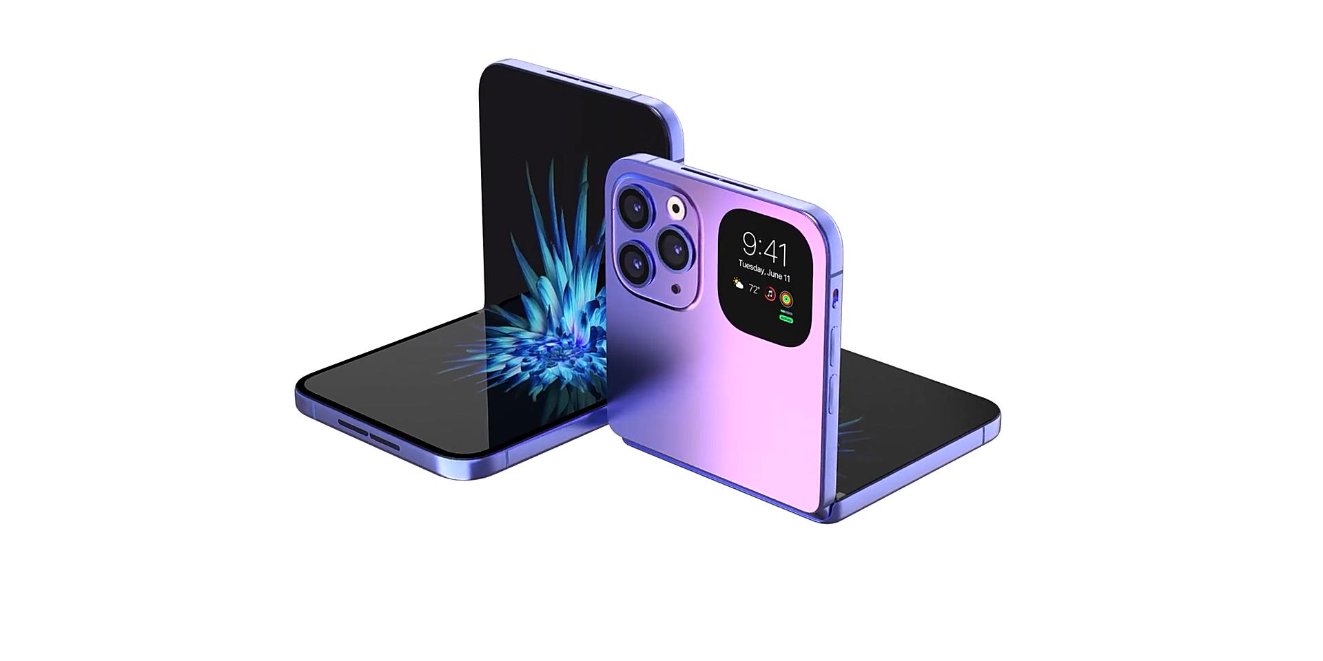 iPhone12折叠概念图：前后双屏砖块边框，这样的iPhone值得买_百科TA说