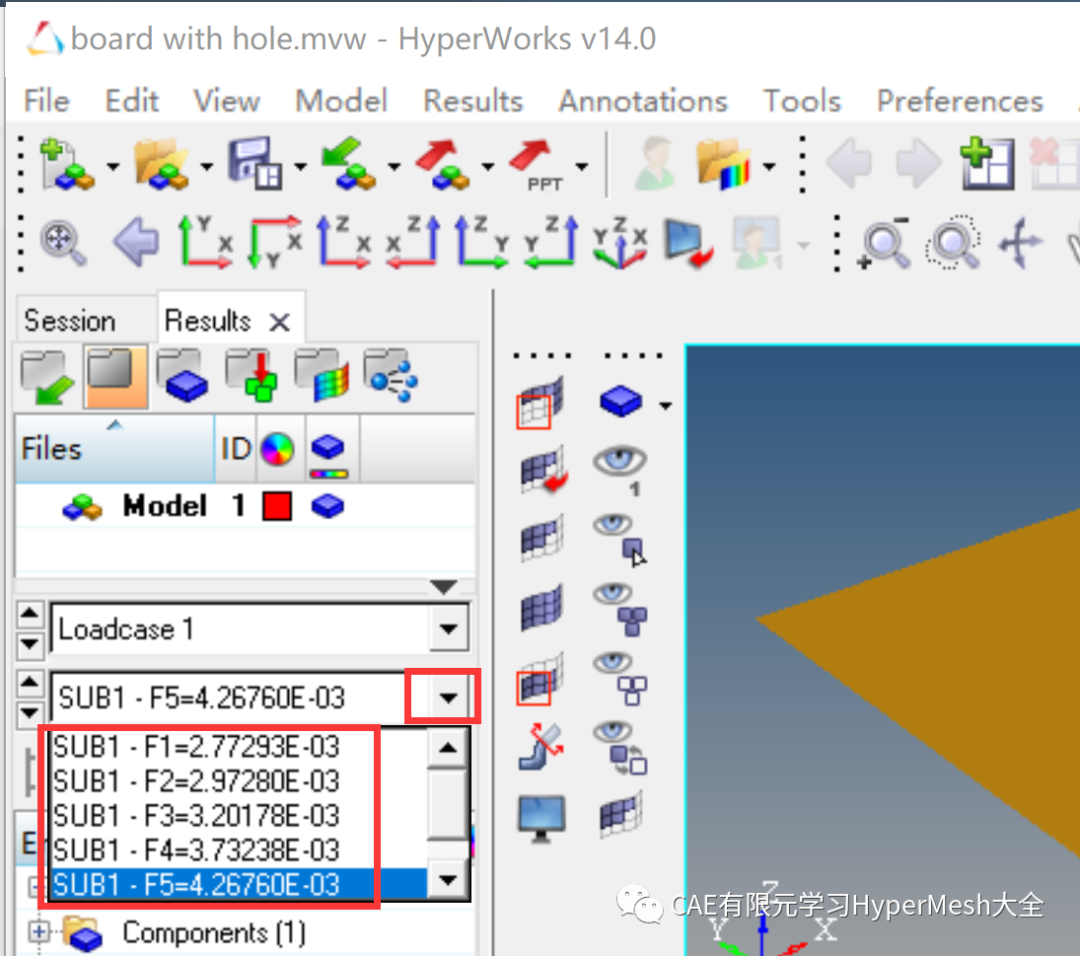 HyperMesh和Optistruct联合仿真，模态分析实例——小孔应力集中仿真_百科TA说