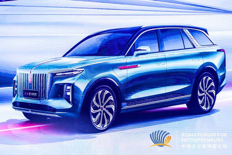 红旗E-HS9发布 搭载高通C-V2X解决方案_百科TA说