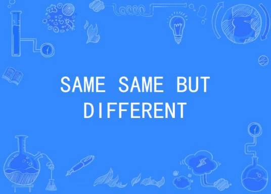 SAME SAME BUT DIFFERENT（歌曲）_百度百科