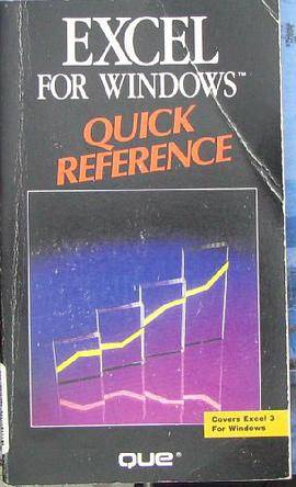 Excel for Windows Quick Reference Que Quick Reference_百度百科