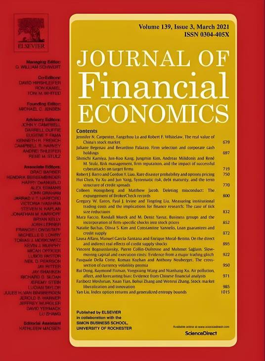 Journal of Financial Economics_百度百科