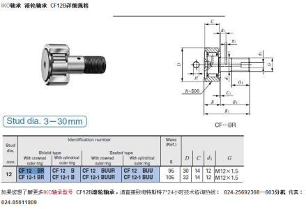 IKO轴承 CF12B_百度百科