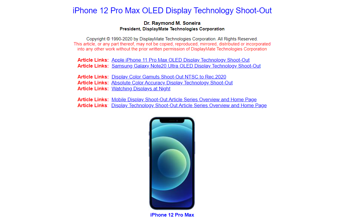 iPhone12 Pro Max获最佳智能手机屏幕称号 精度和性能堪称完美_百科TA说