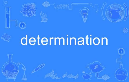 determination（英语单词）_百度百科
