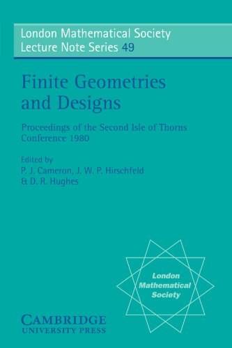 Finite Geometries and Designs_百度百科