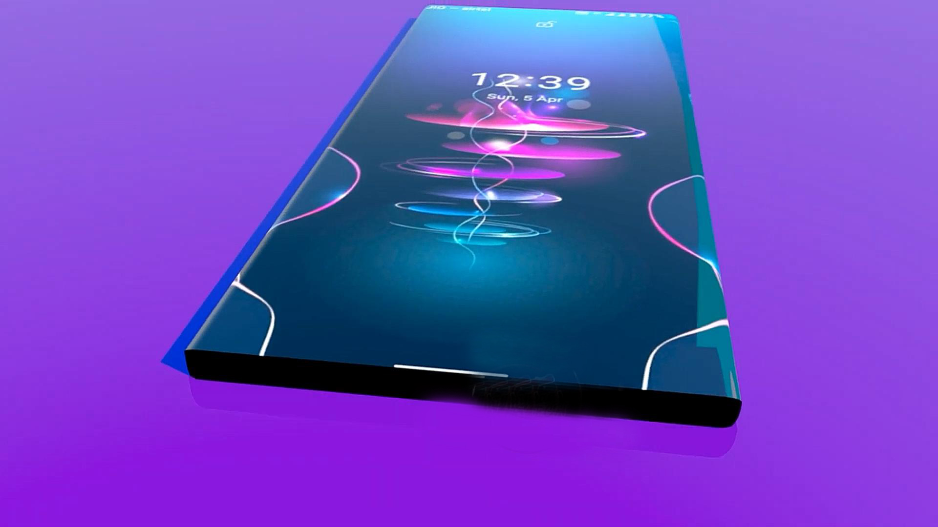 华为Mate40Pro概念图：瀑布屏覆盖一半机身后盖，另一半是6镜头_百科TA说