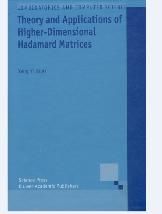 Theory and Applications of Higher-Dimensional Hadamard Matrices_百度百科