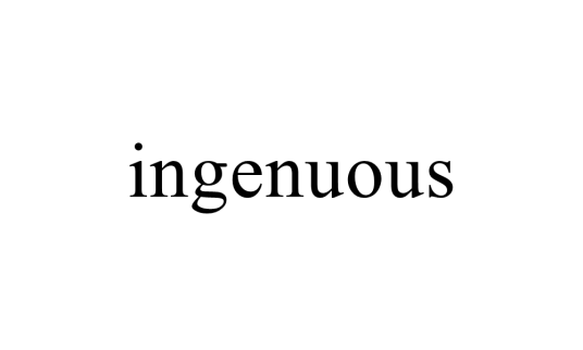ingenuous_百度百科