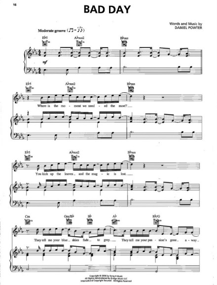 bad day（加拿大流行歌手丹尼尔·波特演唱的歌曲）_百度百科