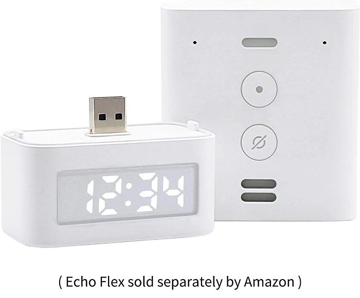 亚马逊开售Echo Flex数字时钟 支持Alexa智能语音交互_百科TA说