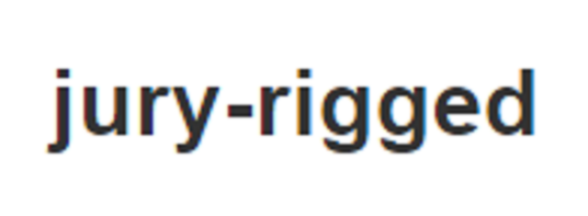 jury-rigged_百度百科