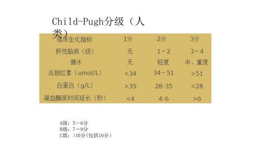 Child-Pugh分级标准_百度百科