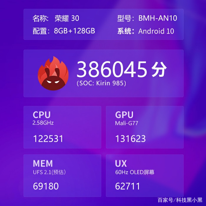 荣耀30性能跑分出炉，麒麟985难道不该叫麒麟820 plus？_百科TA说