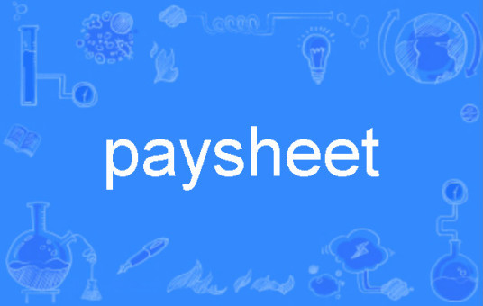 paysheet_百度百科