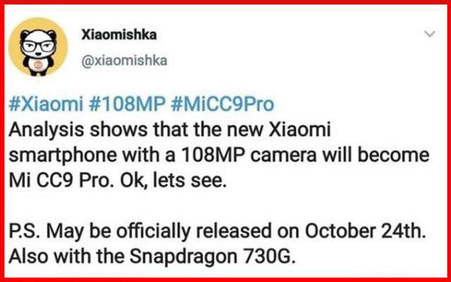 小米CC9 Pro惊艳亮相：骁龙730G+1.08亿像素，价格感人！_百科TA说