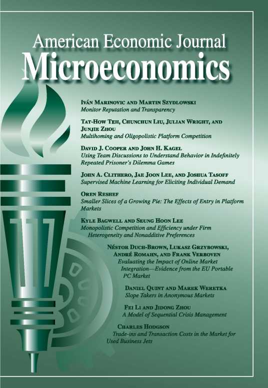 American Economic Journal: Microeconomics_百度百科