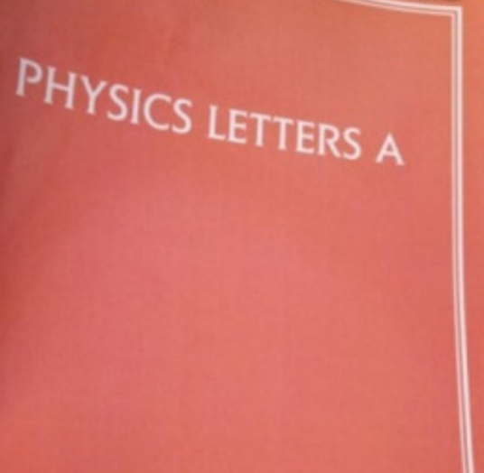 PHYSICS LETTERS A_百度百科