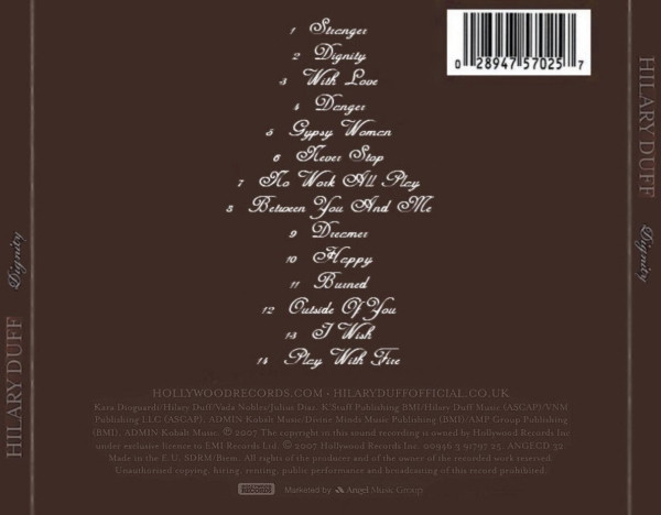 Dignity（2007年希拉里·达夫发行的音乐专辑）_百度百科