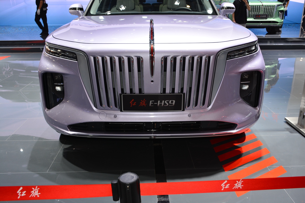 北京车展实拍 大型纯电SUV红旗E-HS9_百科TA说