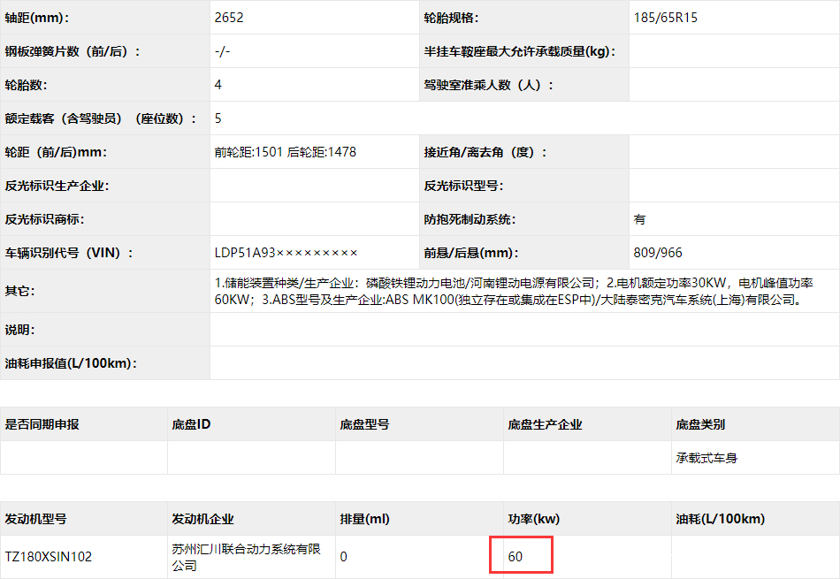 纯电版爱丽舍？俊风EV30申报信息曝光_百科TA说