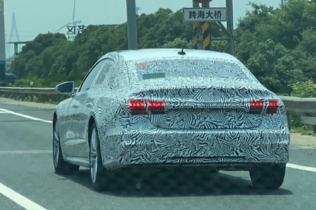 更偏传统三厢设计 上汽奥迪A7L白车身曝光_百科TA说