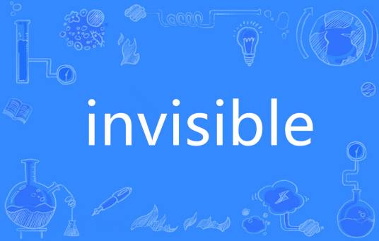 Invisible（英语单词）_百度百科