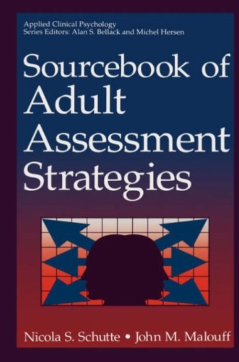 Sourcebook of Adult Assessment Strategies_百度百科