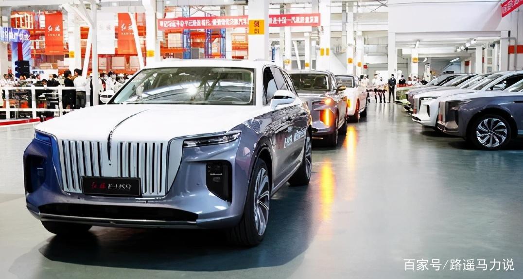 红旗E-HS9正式下线投产 预售55万元起_百科TA说
